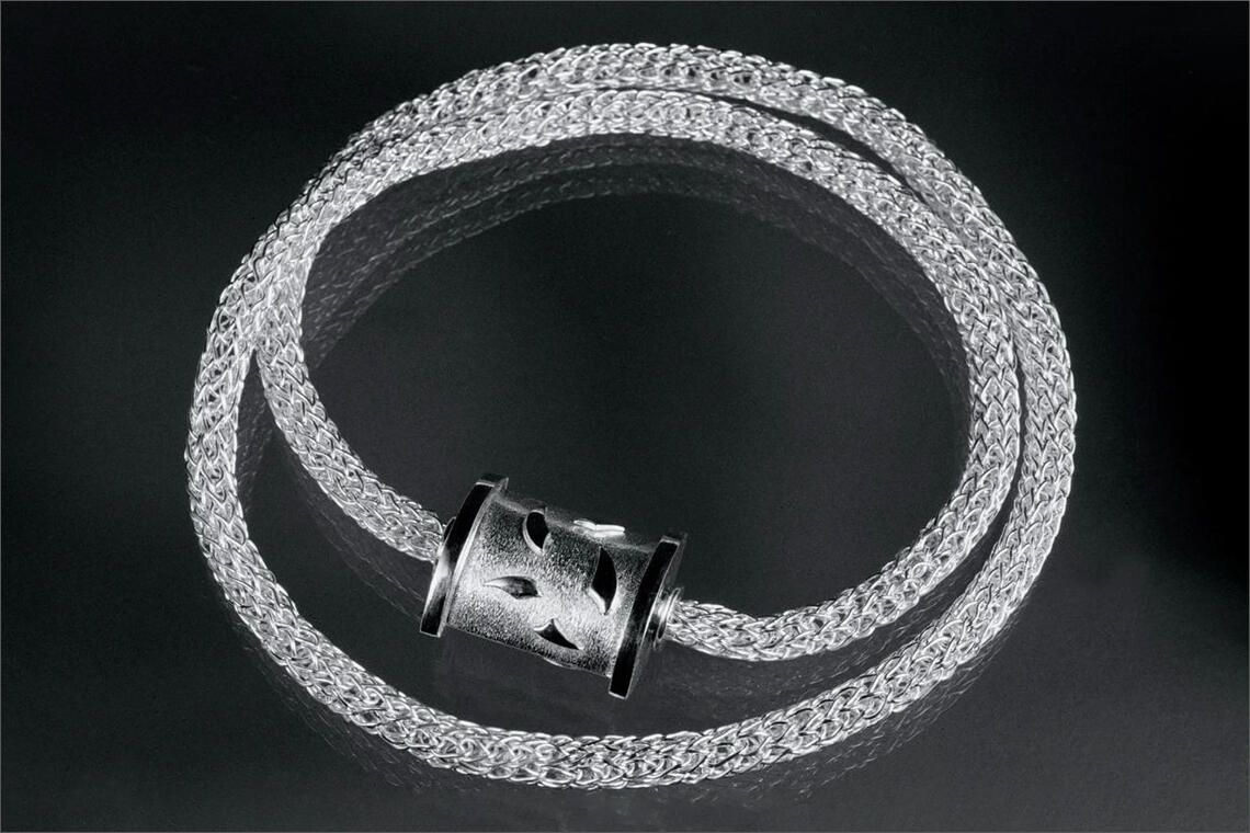 Textile Techniques for Jewelry: Spiral Loop Chain and Woven Sheet ...