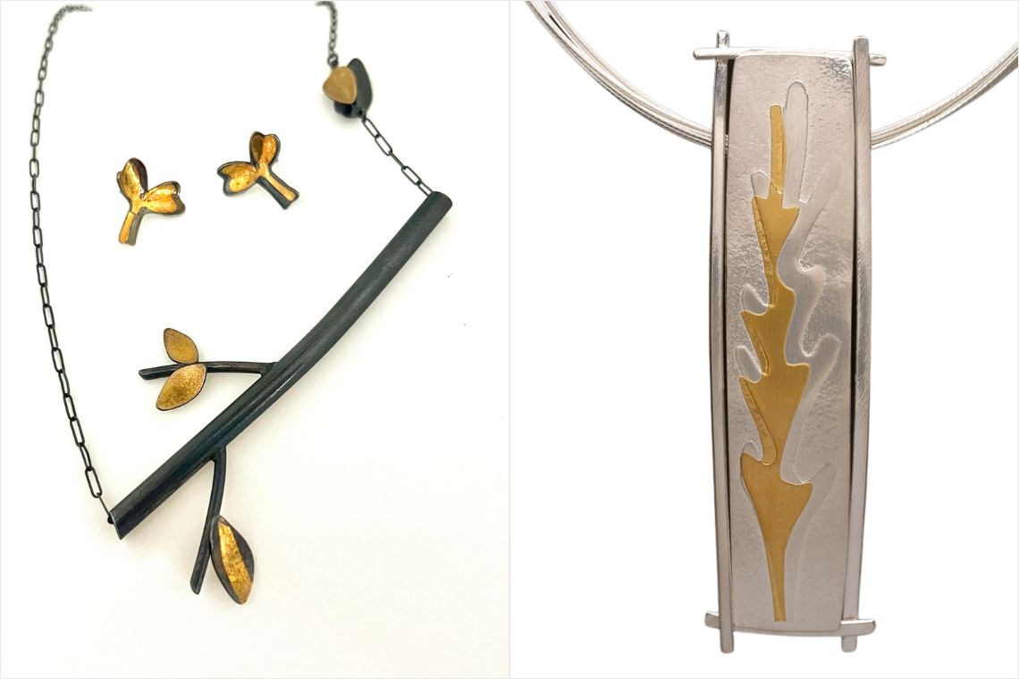 Keum-Boo: Combining Gold and Silver in Simple Earrings | Metalwerx